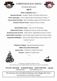MENU | Little Bay Croydon